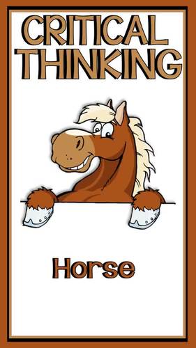 CRITICAL THINKING TASK CARDS Horse Vocabulary Fractions Activities