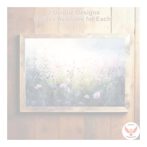 Serene Meadow Watercolor Decor Set Awaken Your Walls Wildflower Dawn ...