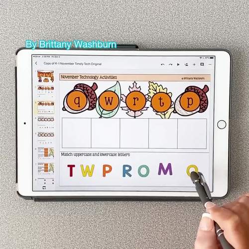 Grades K-1 November Digital Activities Thanksgiving and Fall Themes ...