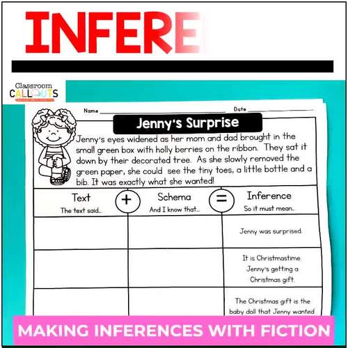 2nd and 3rd Grade Making Inferences: Worksheets & Graphic Organizers