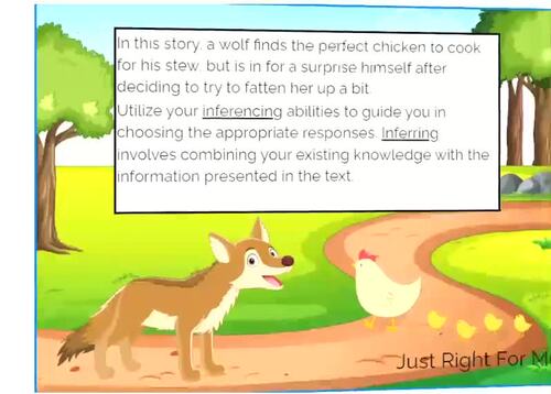 The Wolf's Chicken Stew Post-Reading Comprehension Boom Cards | TPT