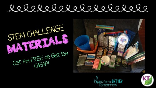 STEM Challenge Materials: Get 'em Free or Get 'em Cheap | TPT