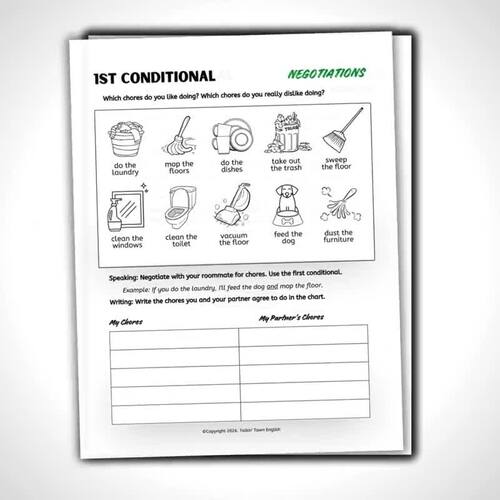 First Conditional Charts, Chain Stories, Superstitions, Chores Lesson ...