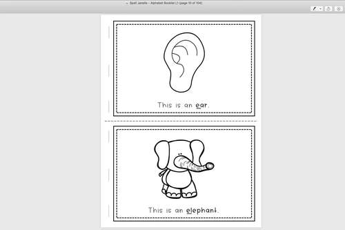 Alphabet Worksheets A to Z Booklets Distance Learning by Spell Janelle