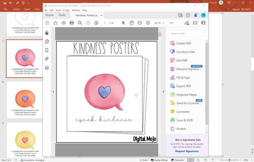 Kindness Posters Editable - Watercolor by Digital Mojo | TpT