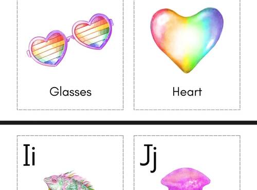 Alphabet Flash Cards, ABC Cards, Montessori Alphabet | TPT