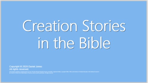 Creation Stories in the Bible - Video Lesson & PowerPoint™ with Questions