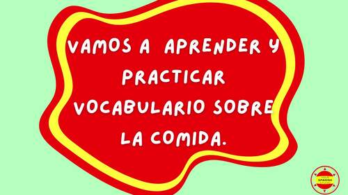 Spanish food vocabulary activities & games for kids Part 3 La comida