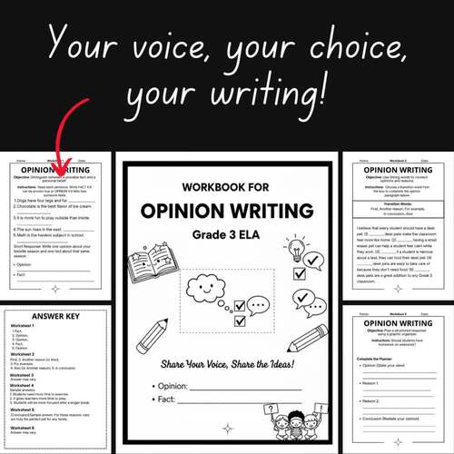 Grade 3 Opinion Writing Worksheets | OREO Graphic Organizers & Prompts