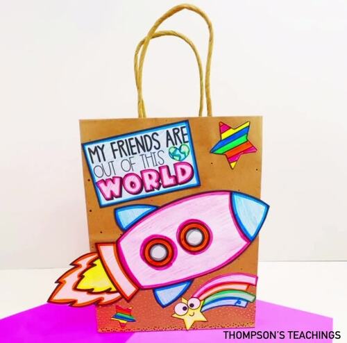 Valentine's Bag Project | Friendship Rocket Craft | TPT