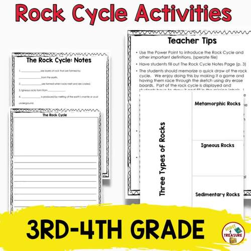 Rock Cycle Activities by Hunt 4 Treasure | TPT
