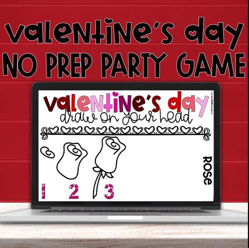 Valentine's Day Activities & Games | Directed Drawing | No Prep Party Game