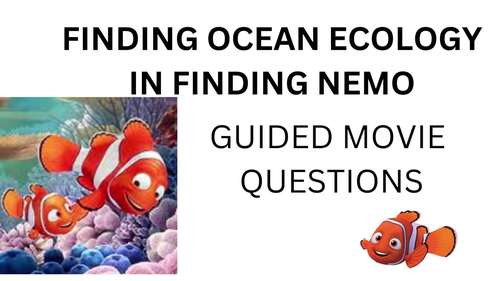 Finding Ocean Ecology in Finding Nemo by The Lesson Pony | TPT