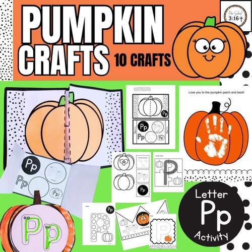 Pumpkin Craft| Pumpkin Writing Activity| Pumpkin Activity| Letter P ...