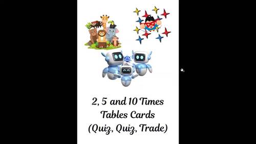 2, 5 & 10 Times Tables Quiz, Quiz, Trade Cards - Multiplication and ...