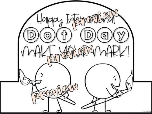 International Dot Day Crown and Activity Sheets by Anh Huynh | TPT