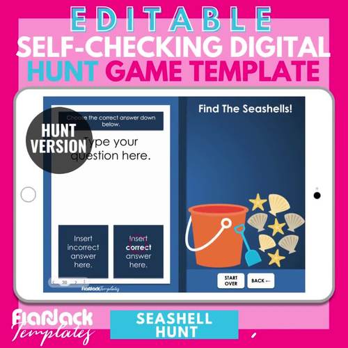 Seashell Hunt Google Slides PowerPoint Editable Game Template | TPT