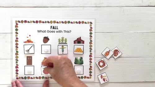 Fall-What Goes With This? Associations Matching Activity, Autism, Speech