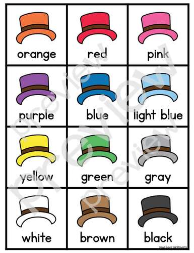 Winter Snowman Theme - Matching Colors - Task Cards - Color Recognition