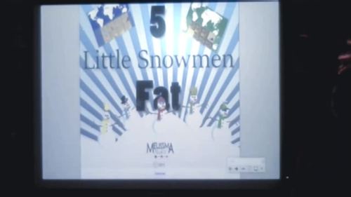 Five Little Snowmen Fat Smart Board Activity by Melissma Music | TPT