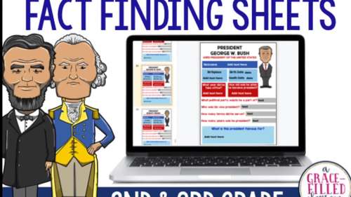 Presidents' Fact Finding Research Digital Resource by A Grace Filled ...