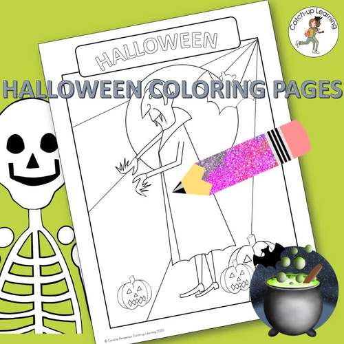 Halloween Coloring Sheets Fall Activity by Catch-Up Learning | TpT