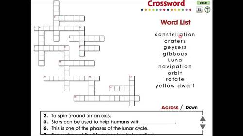 Solar System: Crossword - MAC Gr. 5-8 by CCP Interactive | TPT