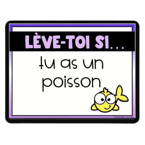 Lève-toi si... (French Digital Stand Up If...) by Sprinkle it with French