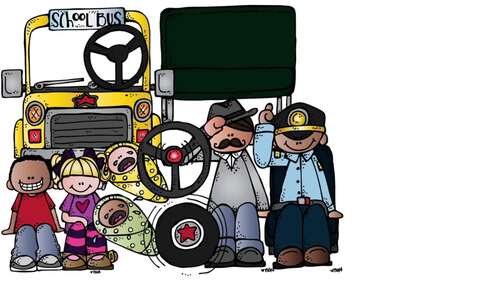 Wheels on the Bus clip art literature clip art COLORED Version | TPT