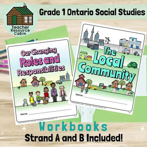 Grade 1 Ontario Social Studies Workbook Bundle by Teacher Resource Cabin