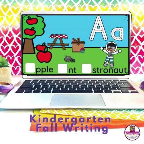 Kindergarten Fall Writing Journal Alphabet Practice & Digital Google Slides
