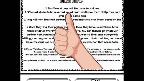 Lets "SYNC UP"- Partner Pairing Cards - Game Practicing ELA SKILLS BUNDLE