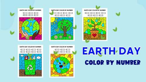 Earth Day Coloring Pages : Environment Color By Number | Earth Day ...