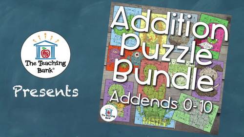 Addition Addend Puzzle Bundle by The Teaching Bank | TpT