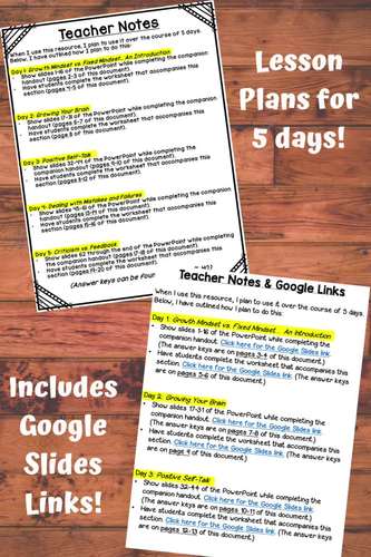 Growth Mindset PowerPoint & Lesson Plan Bundle | SEL Back-to-School ...