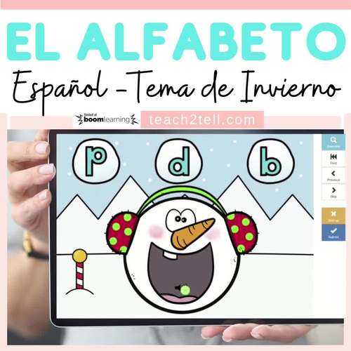 Spanish Alphabet Recognition El Alfabeto Winter Activity by Teach2Tell