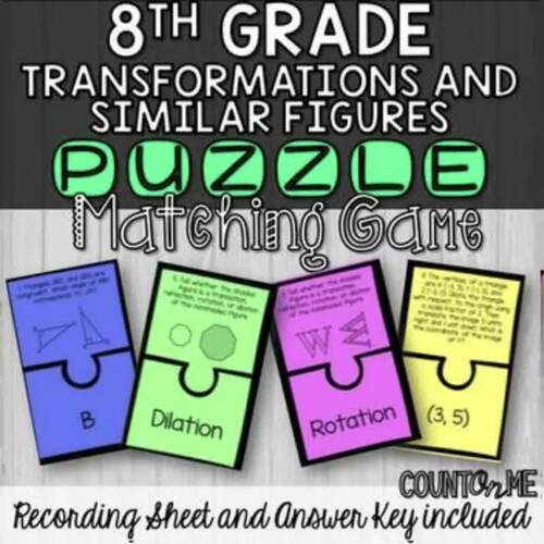 Transformations And Similar Figures Matching Game by Thriving Teacher Inc