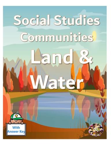 Social Studies Land and Water PDF by Me The Helping Teacher | TPT