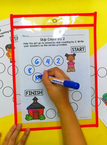 Skip Counting Maze Worksheets - Skip Counting Games by The Joy in Teaching