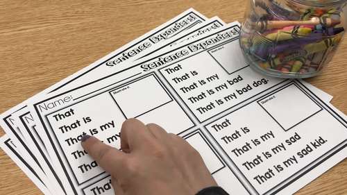 Hands-On Fluency Bundle Part 2: Sentence Expanders | TPT