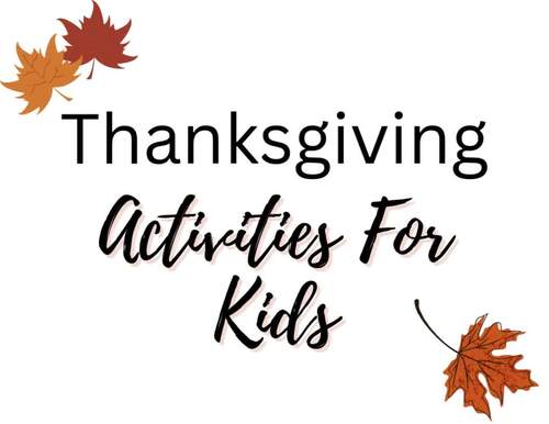 Printable Thanksgiving Activities, Thanksgiving Crafts for Primary ...