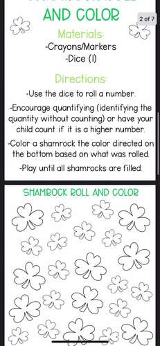 Shamrock Roll + Cover by Brianna's Little Learners | TPT