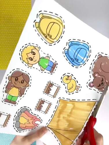 Build a Forest Summer Camping Craft Craftivity No Prep Cut & Paste Art ...