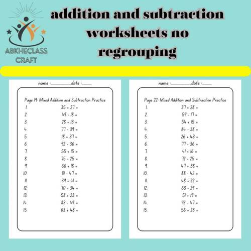 2nd Grade, Addition and Subtraction Mathematical number operations from ...