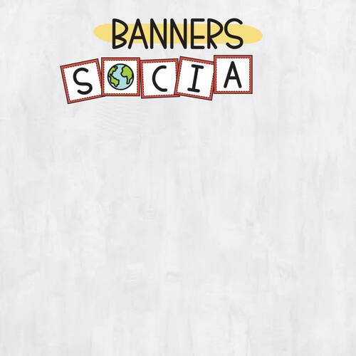Social Studies Classroom Labels and Signs by Early Learning Buzz
