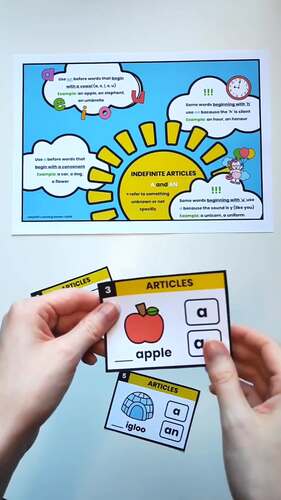 Indefinite Articles: A–An LOW PREP Grammar Activities | TPT