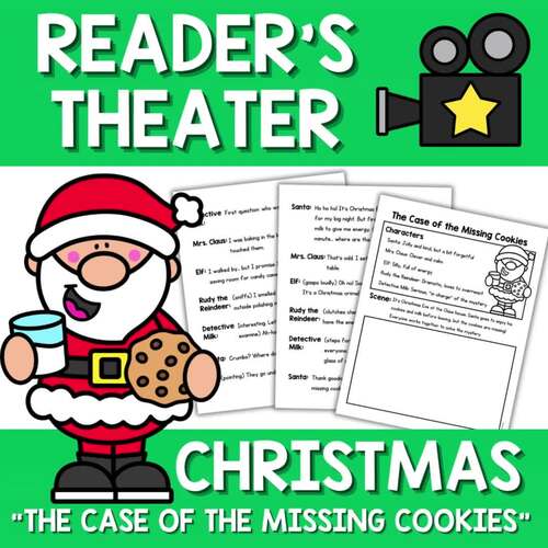 Christmas Readers Theater Script | Skit Play Reading Activity Santa's ...