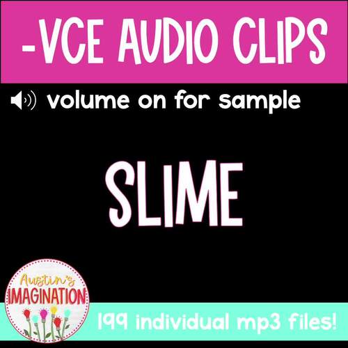 Long Vowel Silent E Words Audio Clips - Audio Files for Commercial Use
