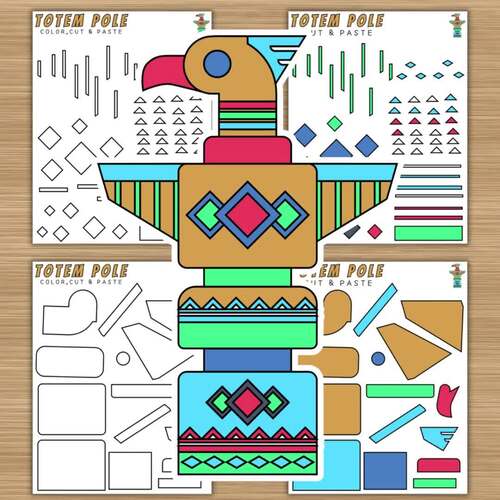 Totem Pole Craft Activity | Native American Heritage Month Project ...