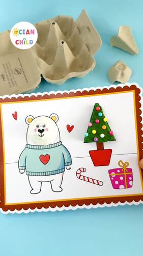 Christmas Craft Bundle Printable | 3D Art Activity Santa Snowman ...